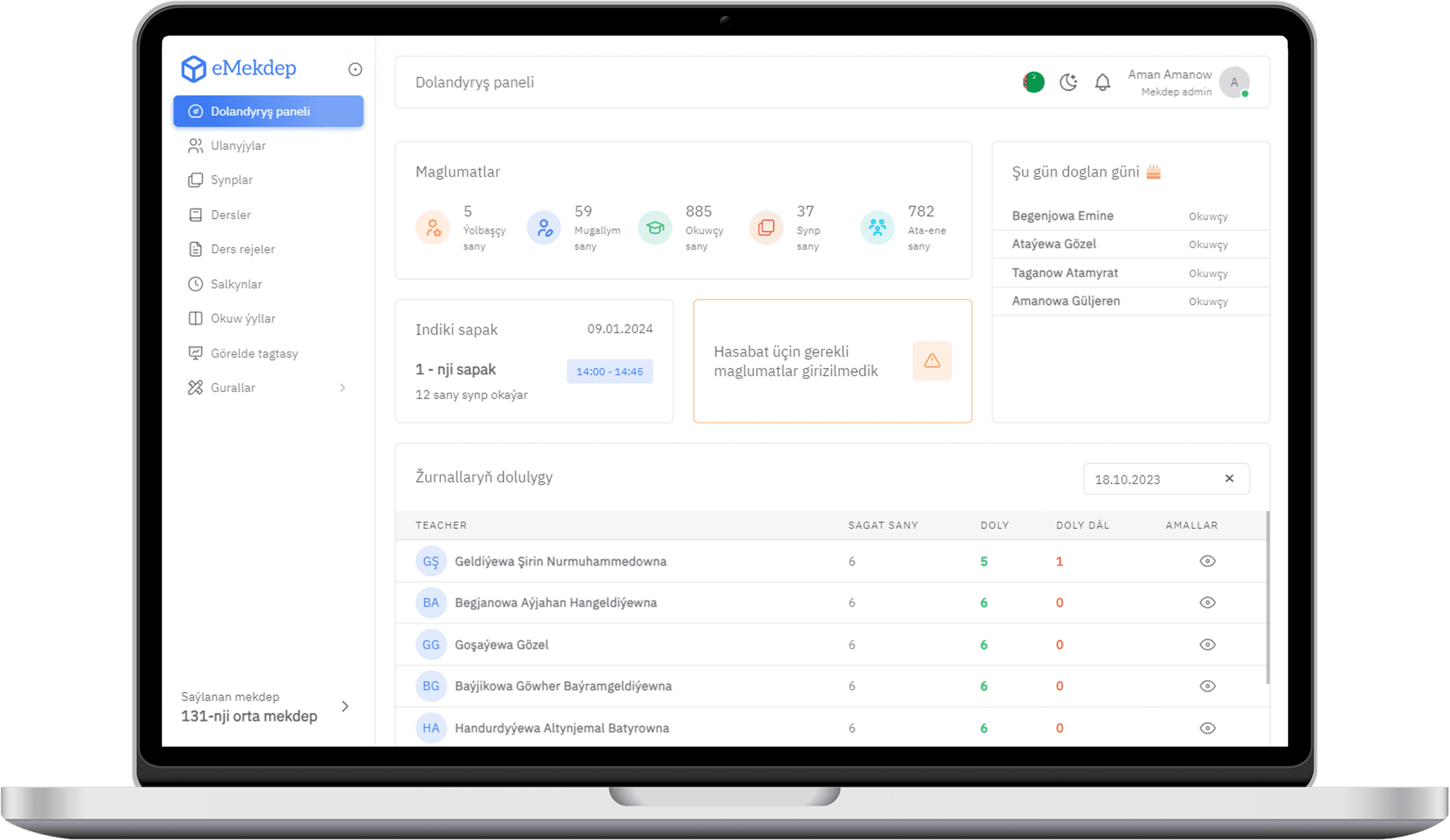eMekdep - Öwren. Döret. Öwret.